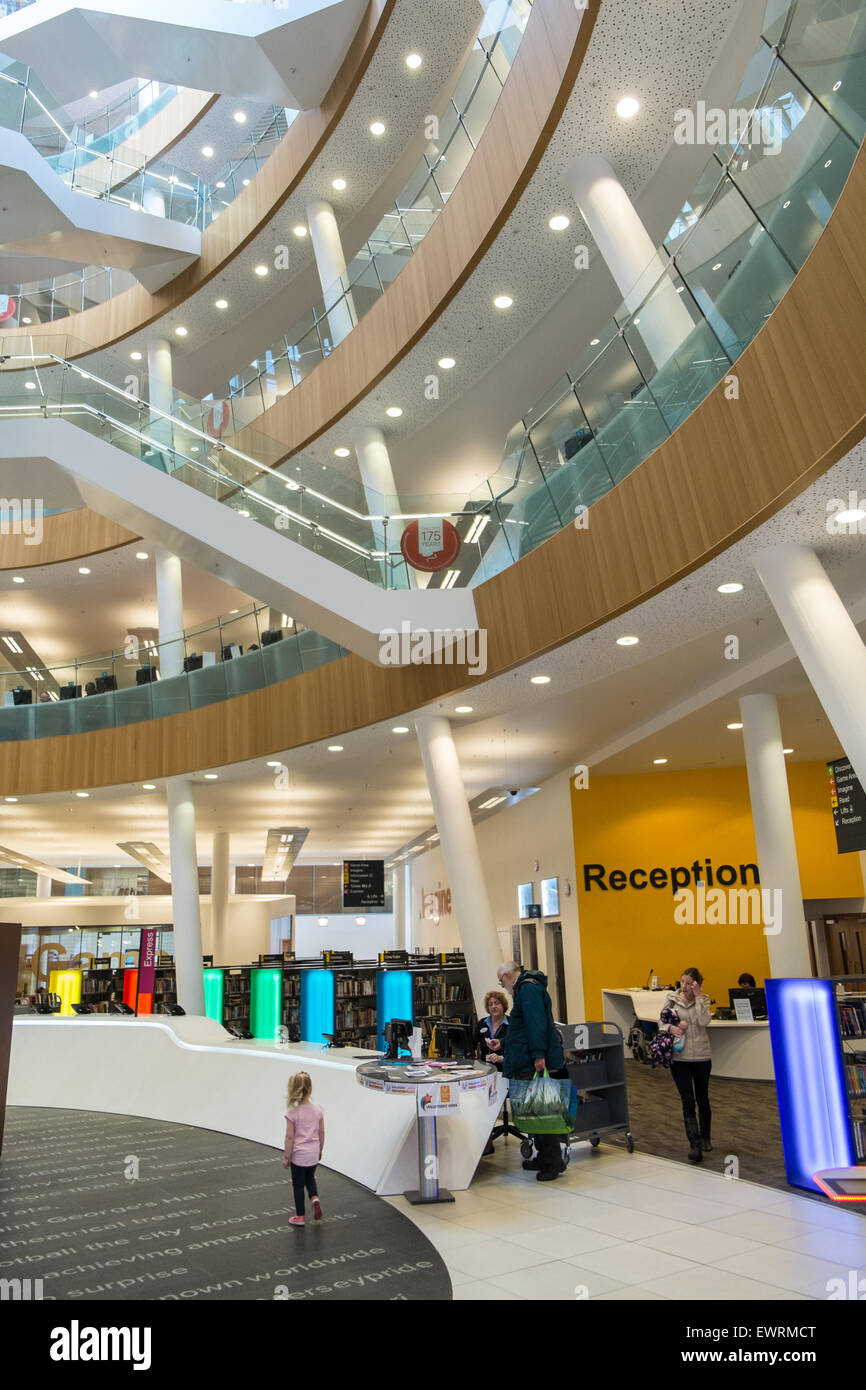 Award winning Central Library,Liverpool Stock Photo - Alamy