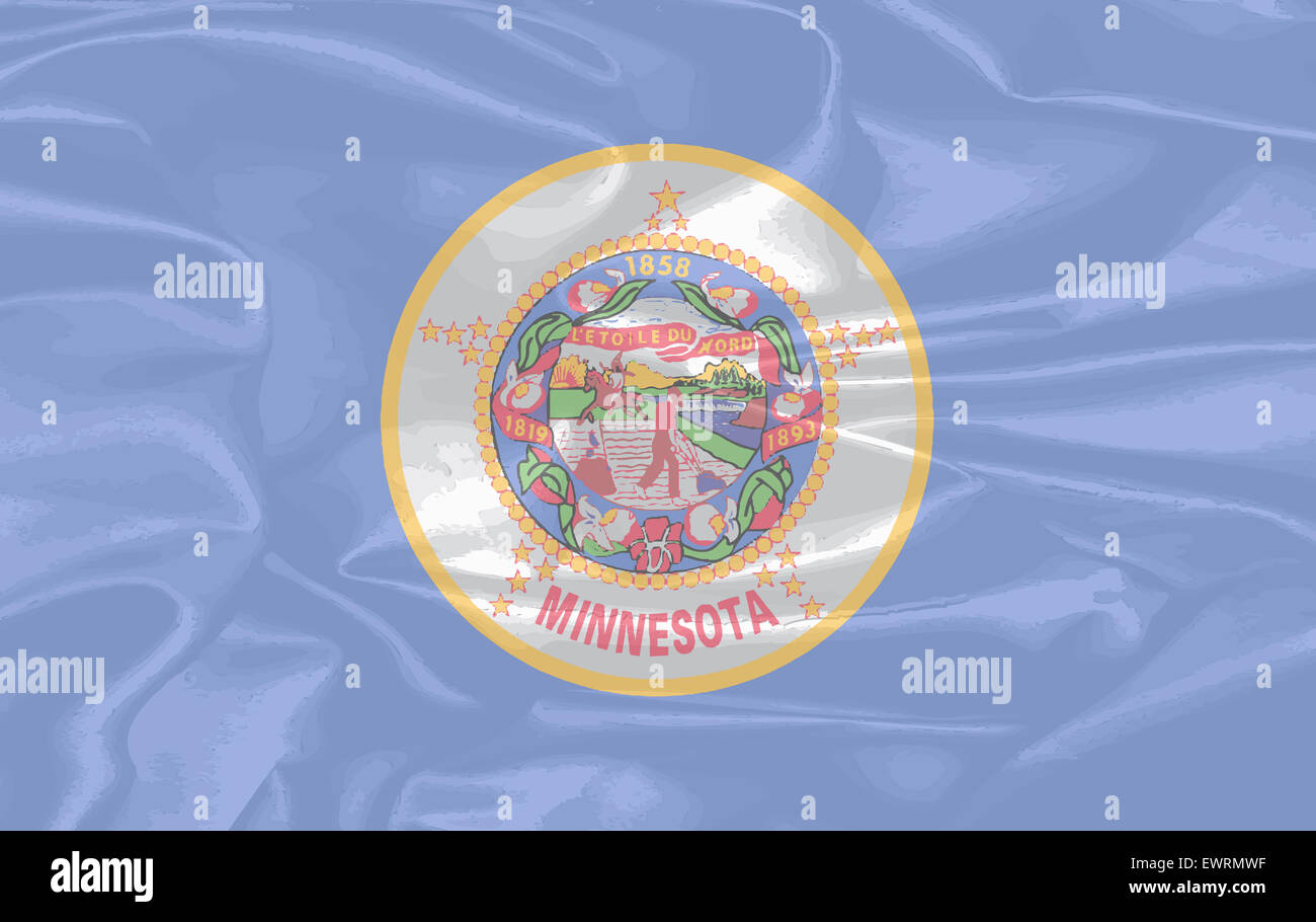 The flag of the state of Minnesota Stock Photo - Alamy