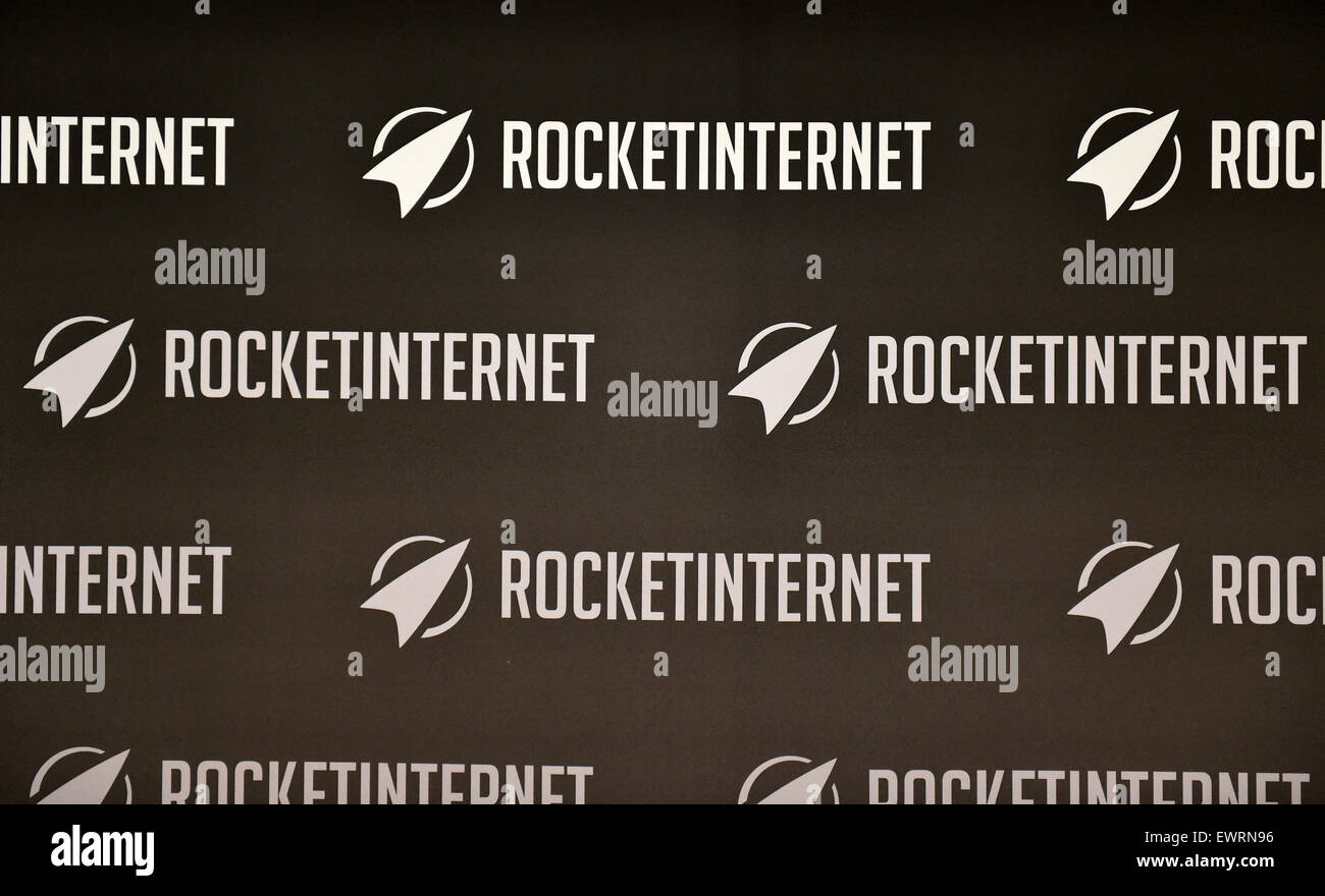 Berlin, Germany. 23rd June, 2015. The company logo at the annual ...