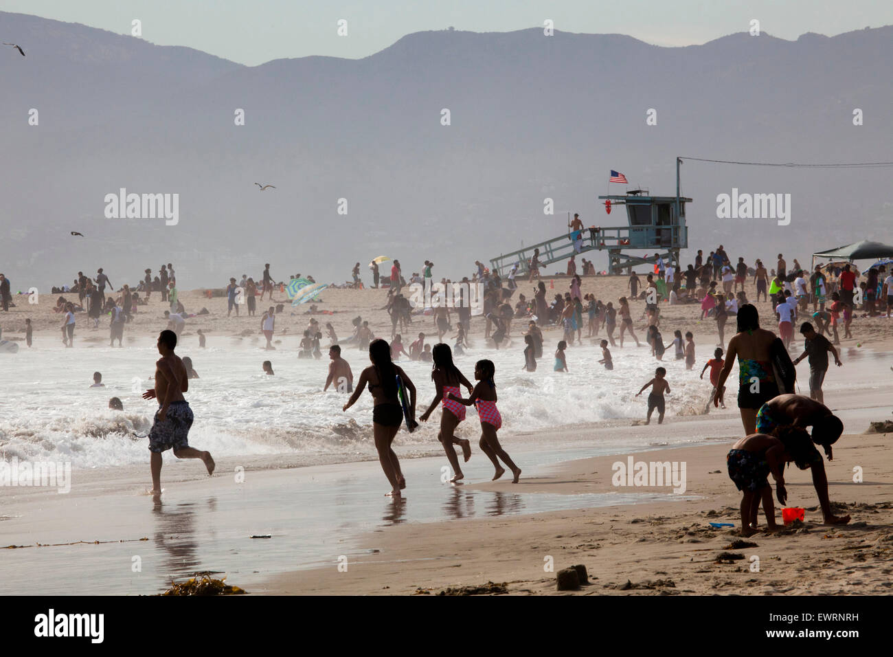People enjoy on beach hi-res stock photography and images - Alamy