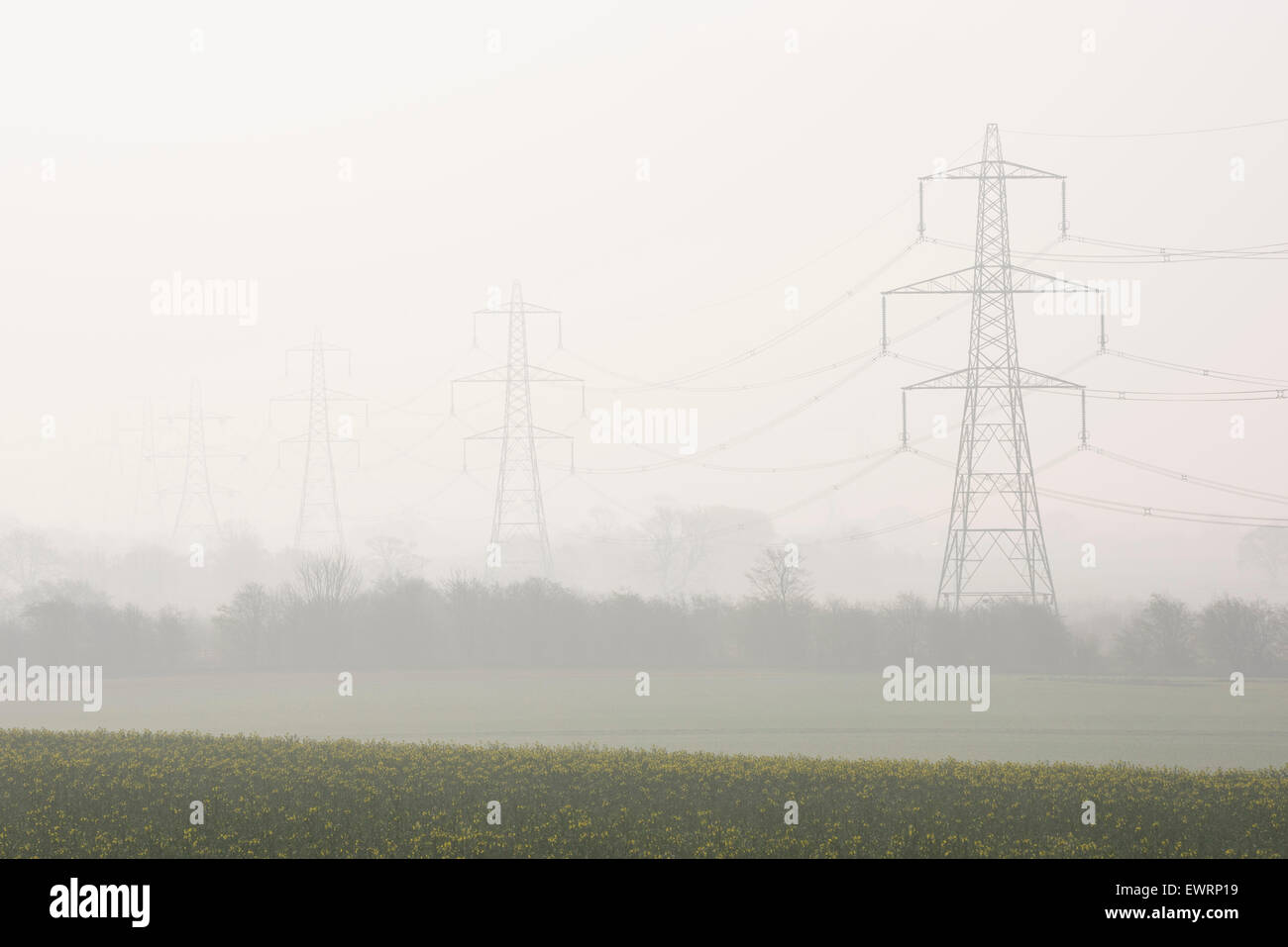 Pylons in yorkshire hi-res stock photography and images - Alamy