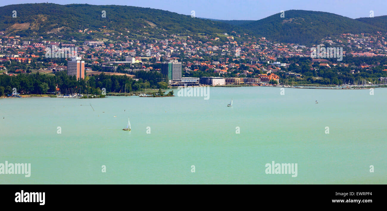 Bay at Balatonfured Stock Photo - Alamy