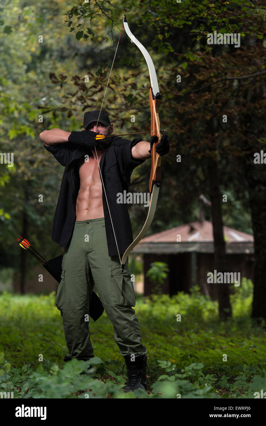 Training bow man hi-res stock photography and images - Alamy