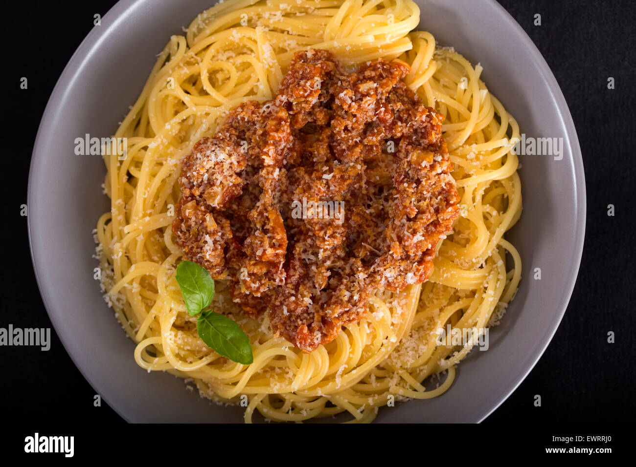 Spaghetti bolognese plate hi-res stock photography and images - Alamy