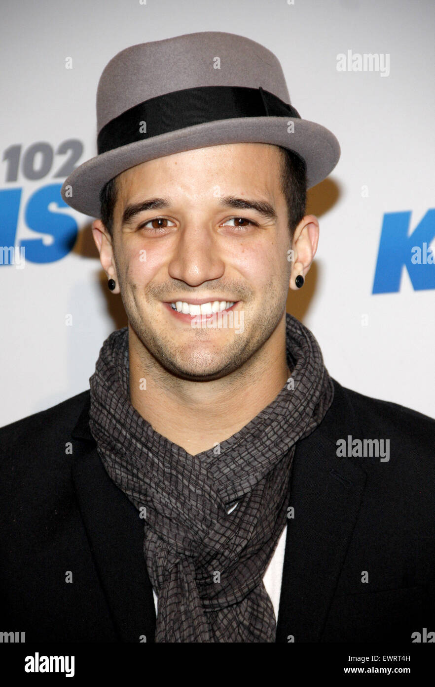 Mark Ballas at the KIIS FM's Jingle Ball 2012 held at the Nokia Theatre ...