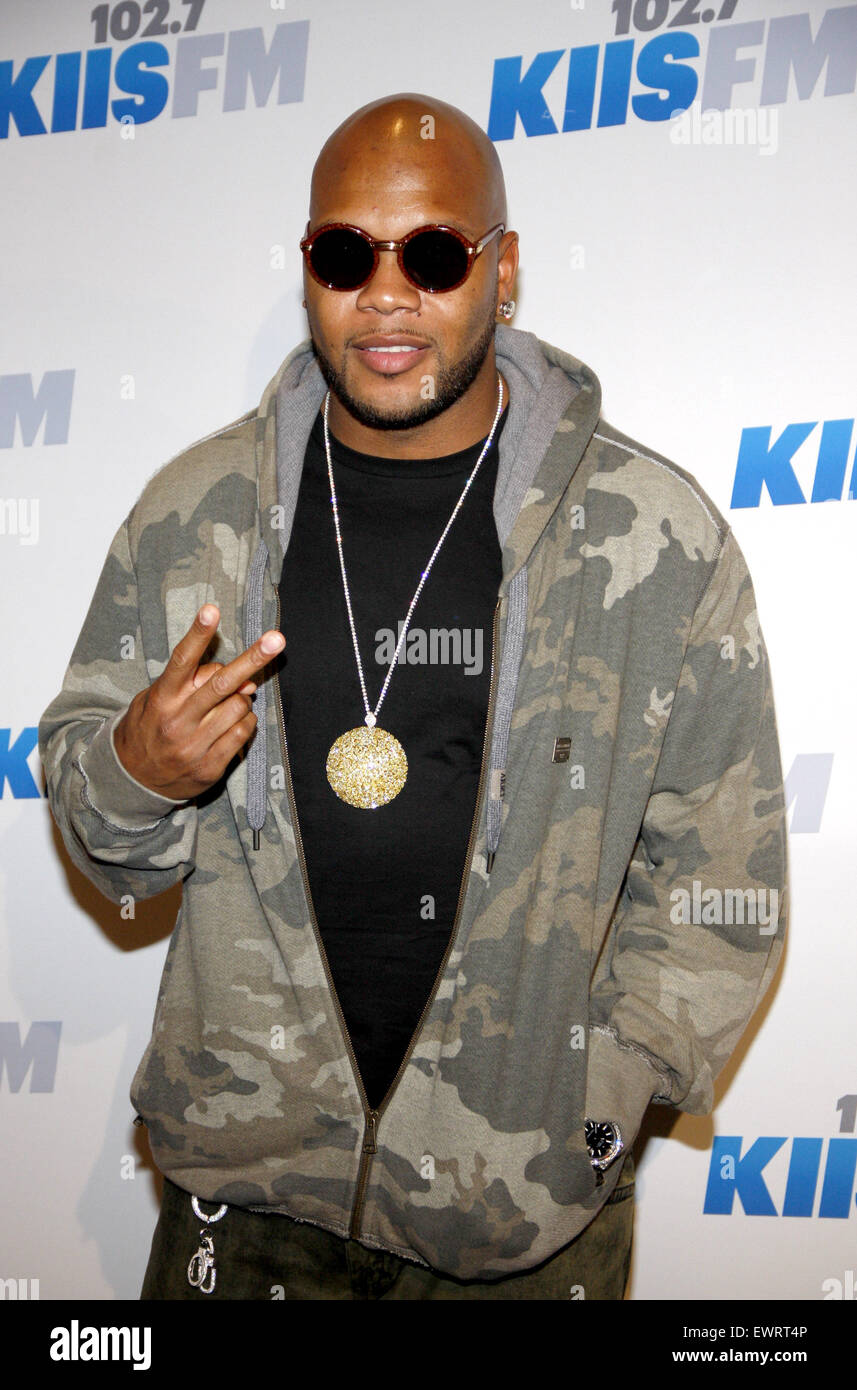 Flo Rida at the KIIS FM's Jingle Ball 2012 held at the Nokia Theatre LA ...