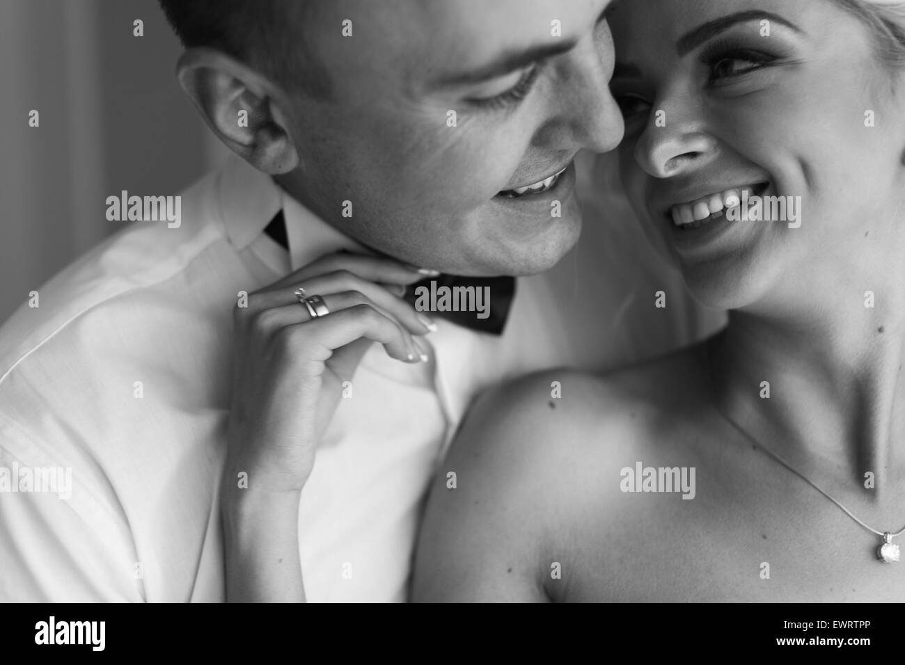 Beautiful bouquet wedding ceremony Black and White Stock Photos ...