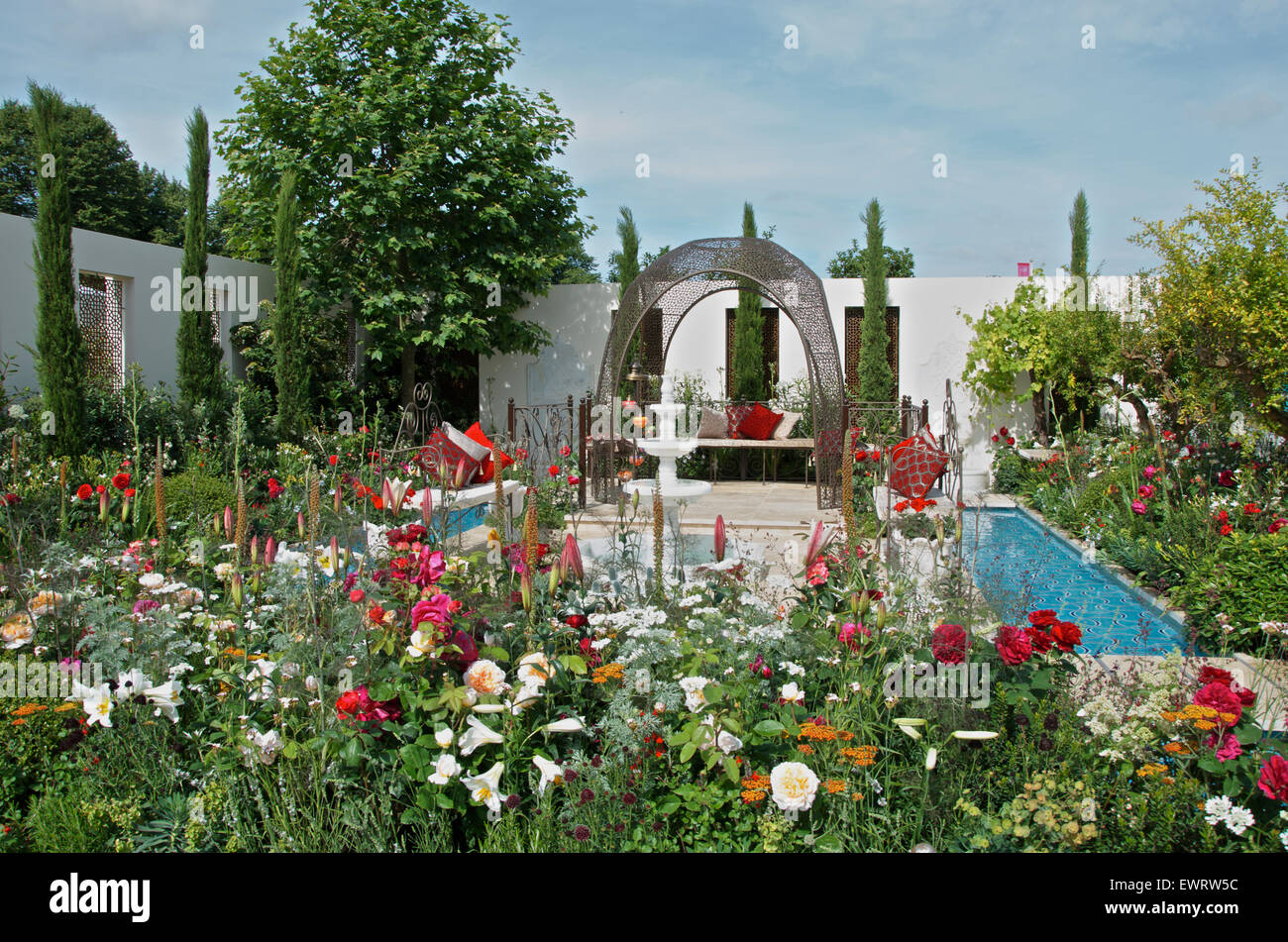 The Garden of Paradise at RHS Hampton Court Palace Flower Show 2015 ...