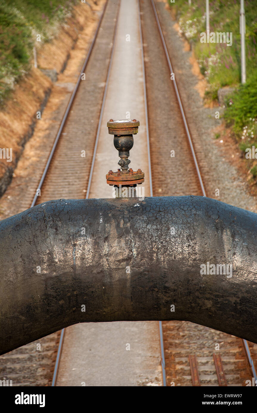 Pipeline over railway hi-res stock photography and images - Alamy