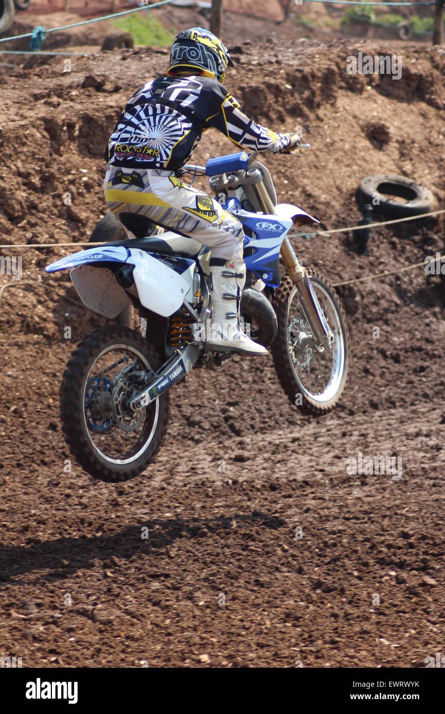 Action, motor cycles and motocross stunts and jumps Stock Photo - Alamy