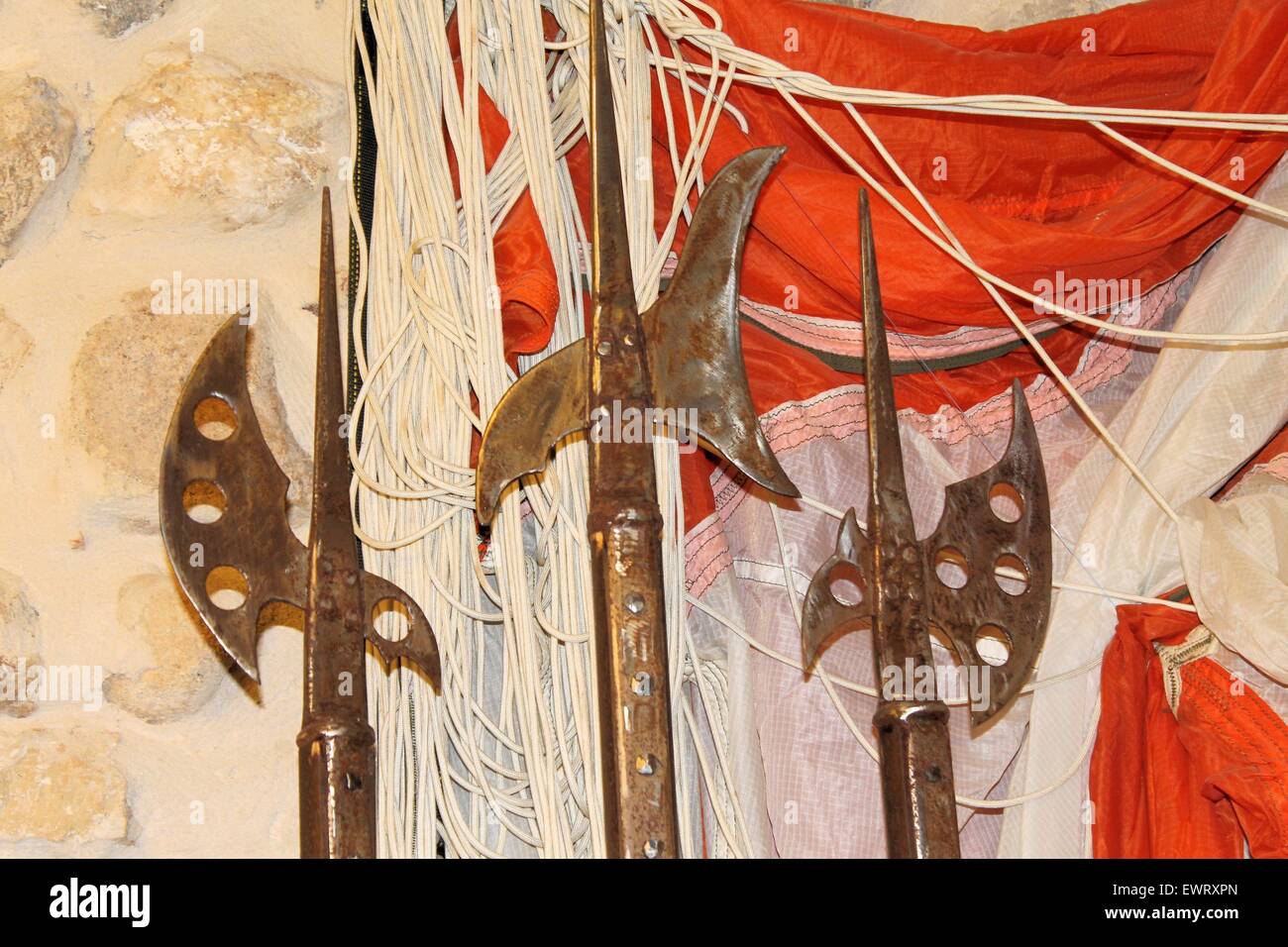 Ancient weapon halberd hi-res stock photography and images - Alamy