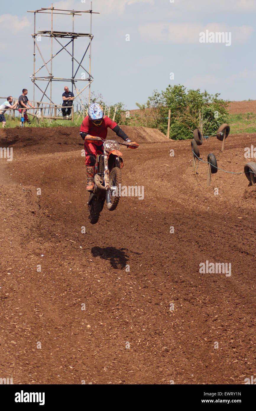 Action adventure Motocross motorcycle race training event. Racing ...