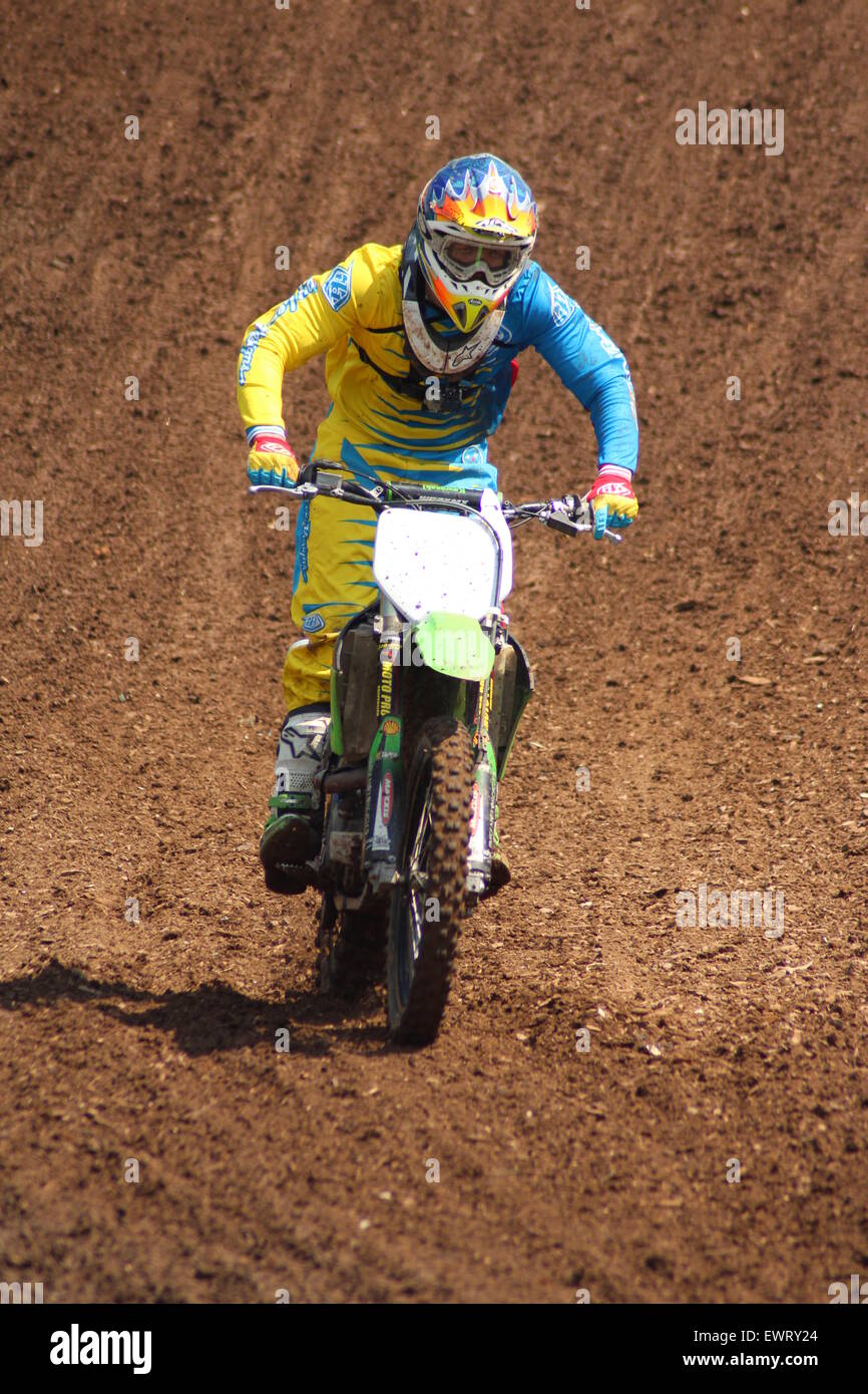 Action adventure Motocross motorcycle race training event. Racing ...