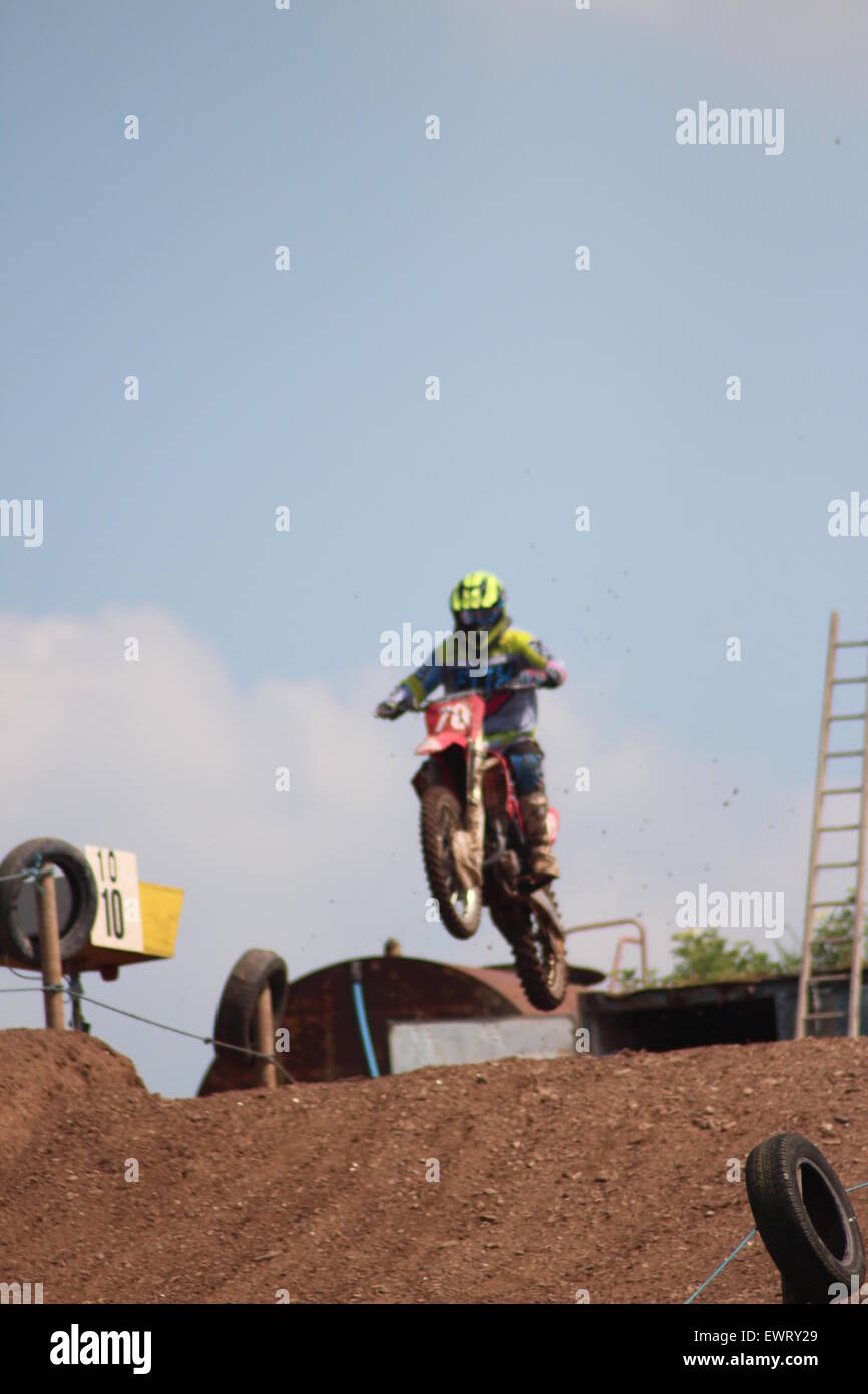 Action adventure Motocross motorcycle race training event. Racing ...
