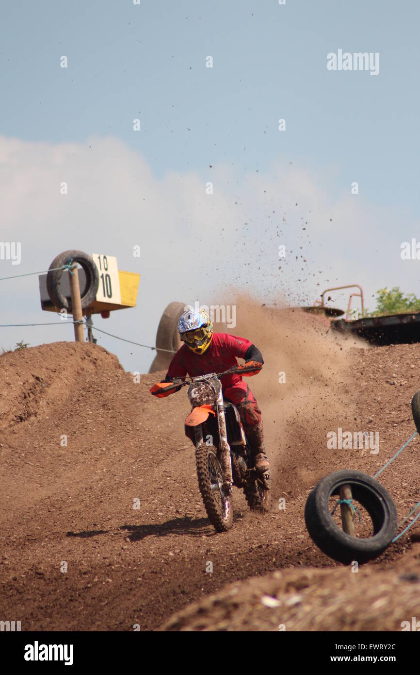 Action adventure Motocross motorcycle race training event. Racing ...