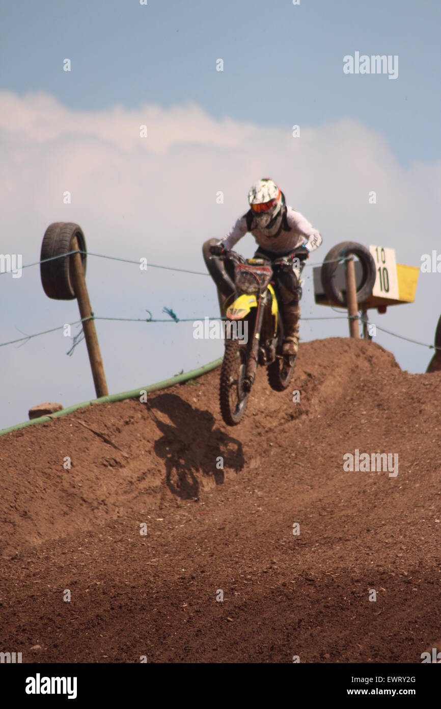 Action adventure Motocross motorcycle race training event. Racing ...
