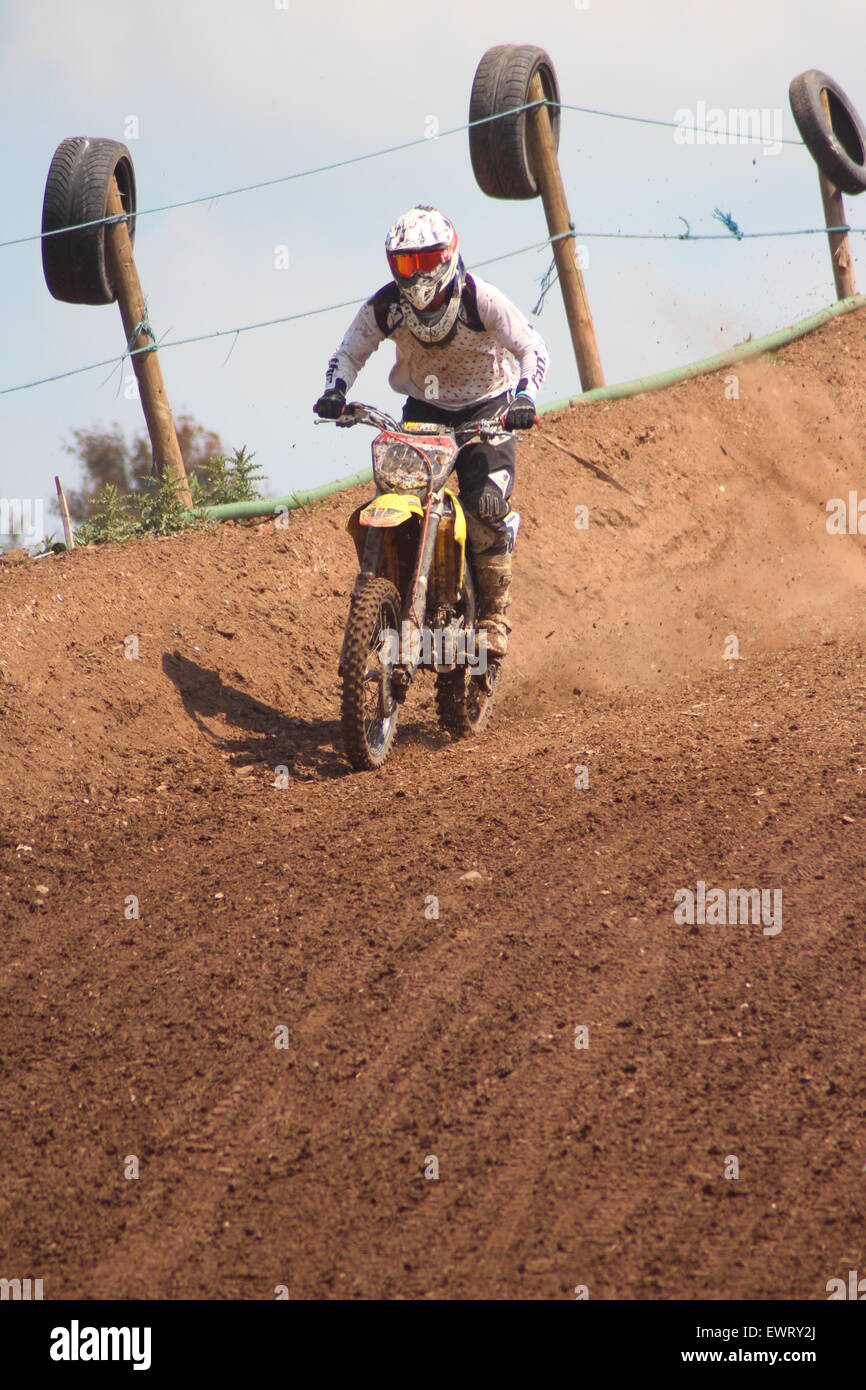 Action adventure Motocross motorcycle race training event. Racing ...