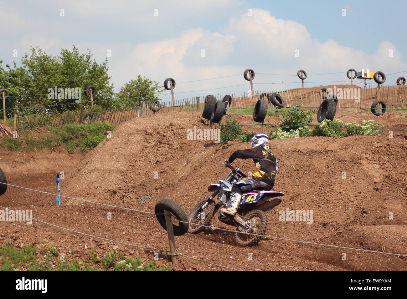 Action adventure Motocross motorcycle race training event. Racing ...
