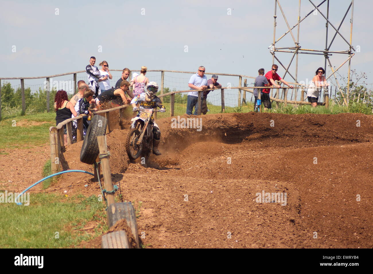 Action adventure Motocross motorcycle race training event. Racing ...