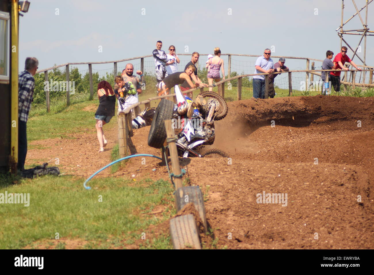 Action adventure Motocross motorcycle race training event. Racing ...