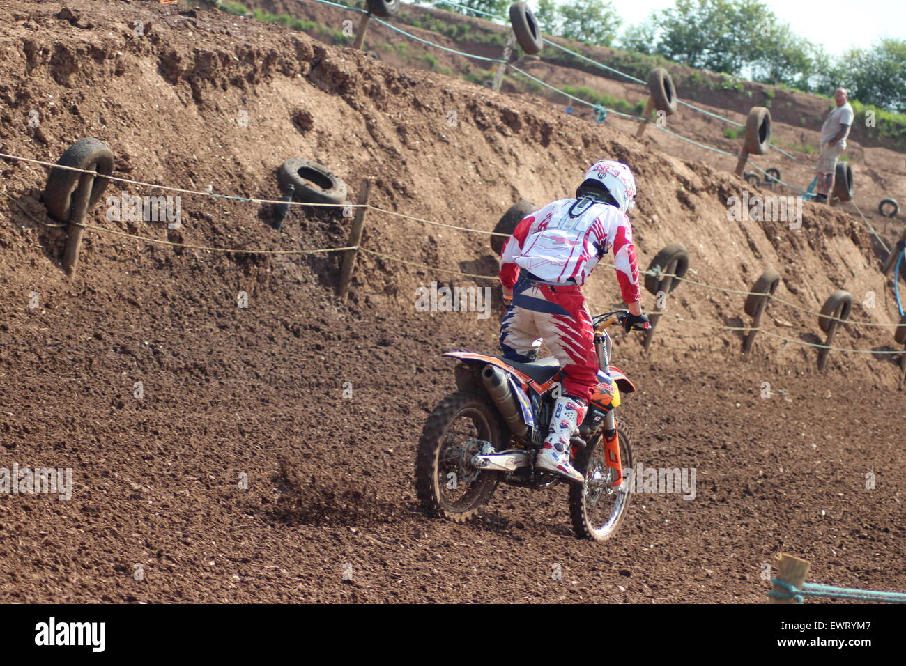 Action adventure Motocross motorcycle race training event. Racing ...