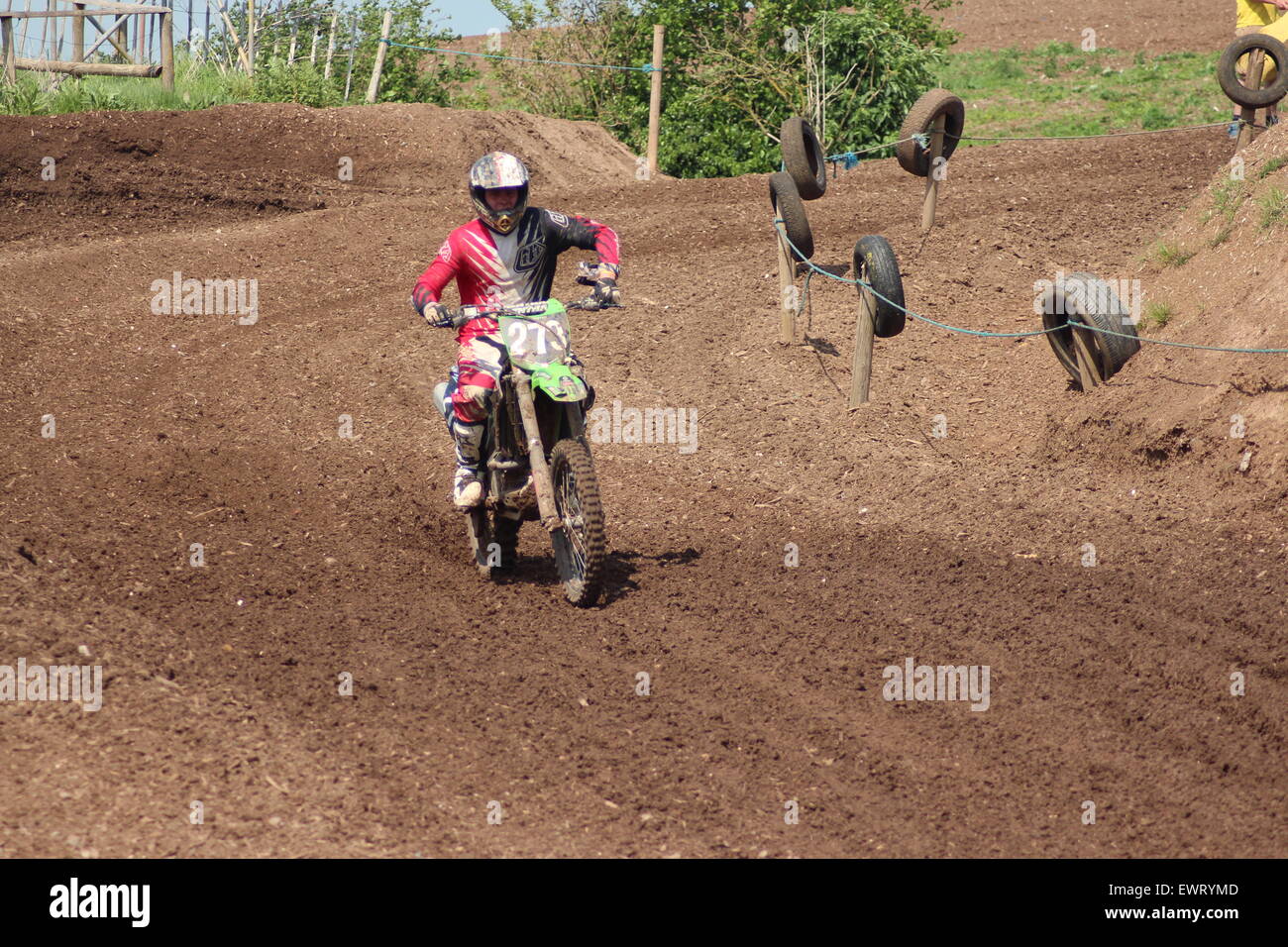 Action adventure Motocross motorcycle race training event. Racing ...