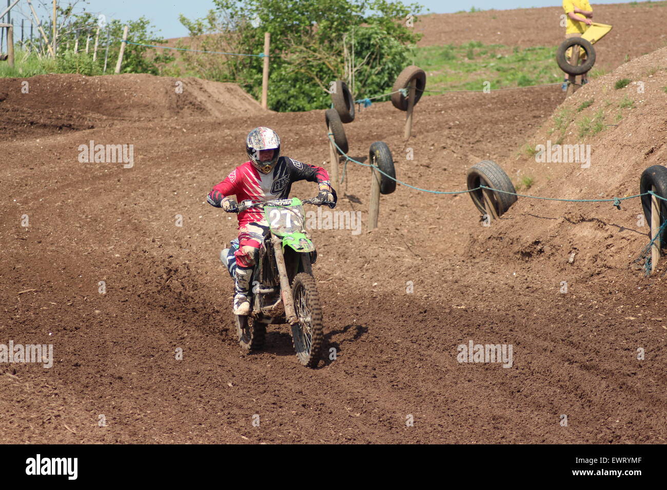 Action adventure Motocross motorcycle race training event. Racing ...