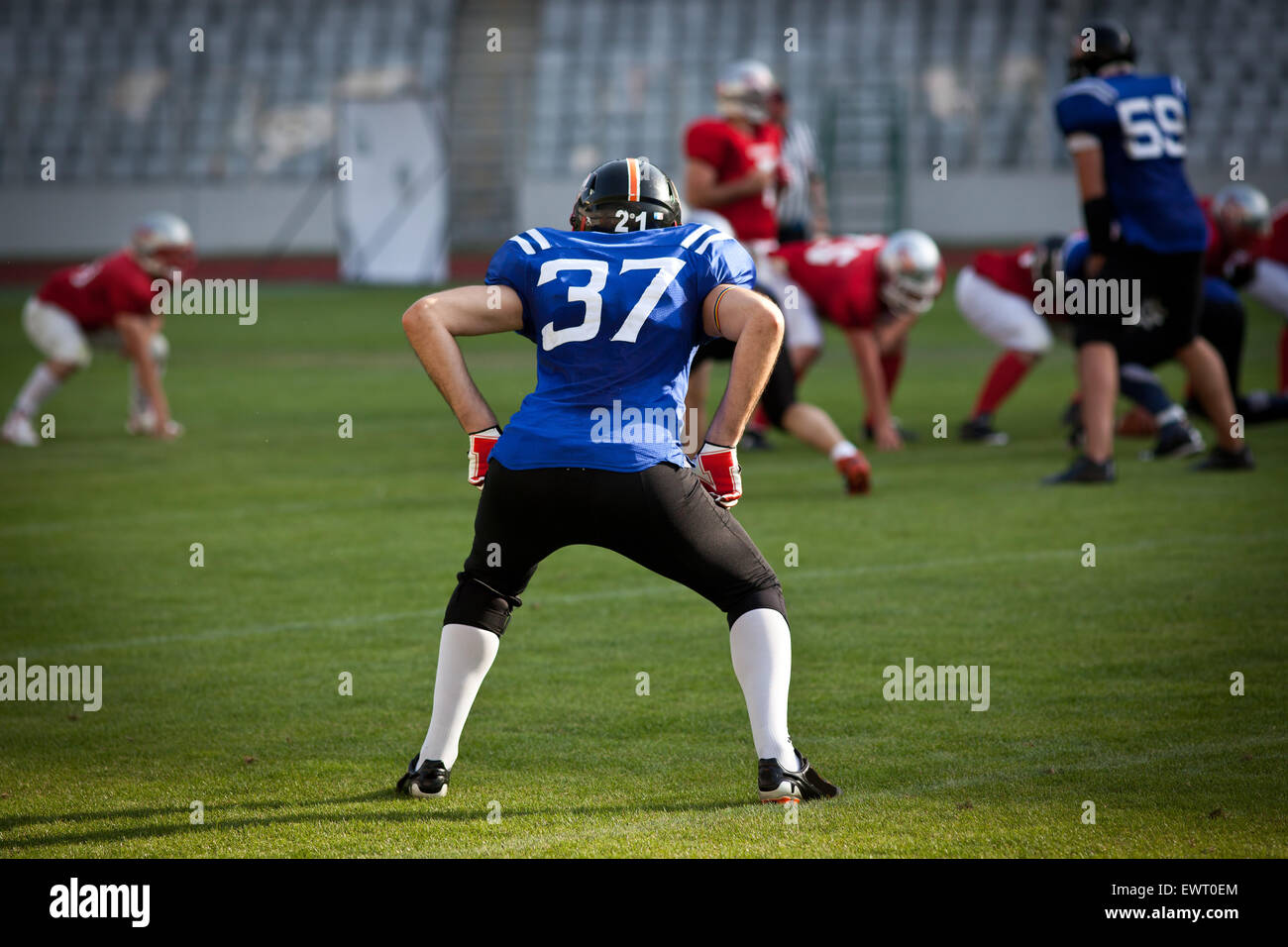 american football game - sport concept Stock Photo - Alamy
