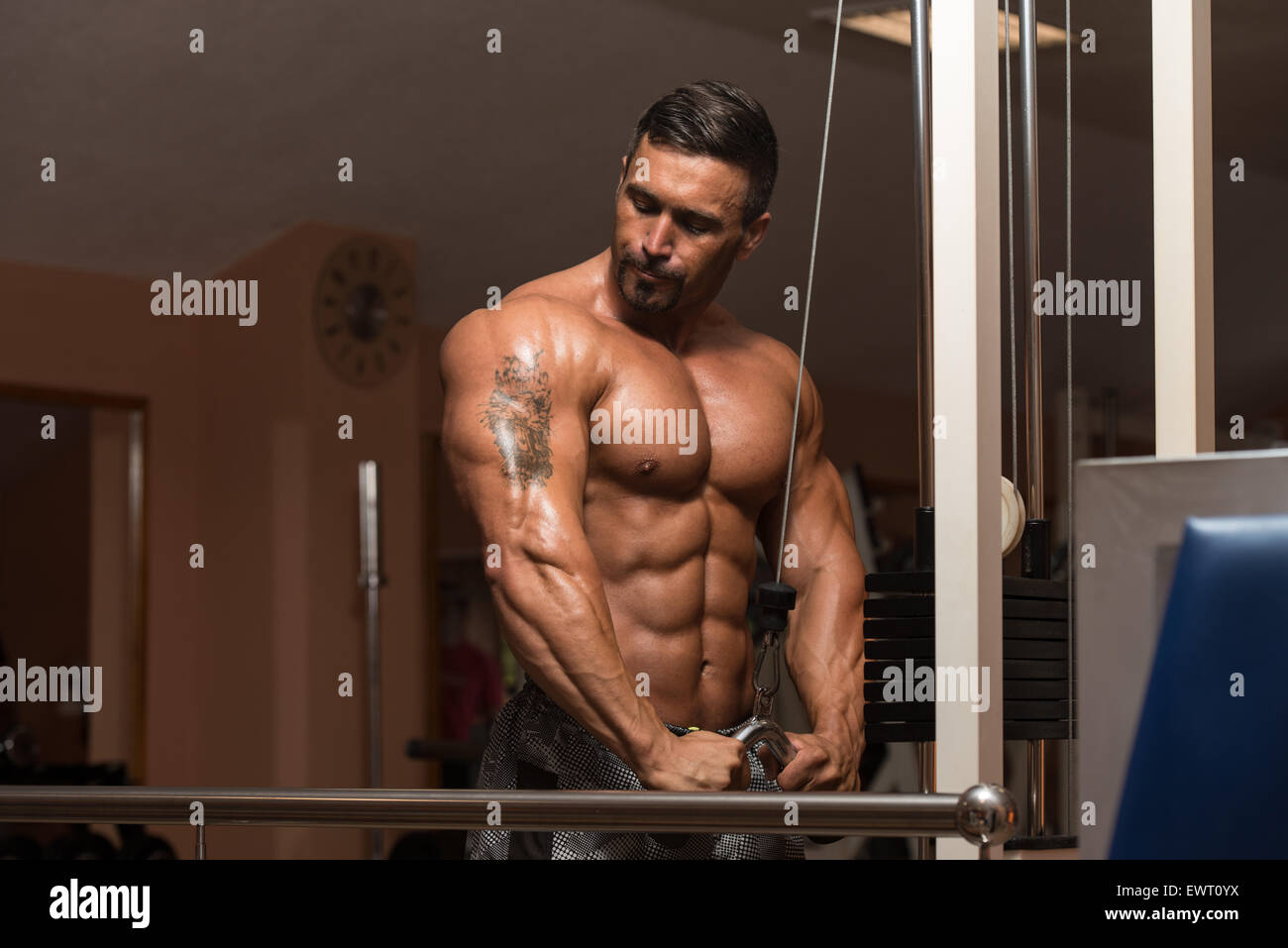 Indian man doing sport exercise hi-res stock photography and images - Alamy