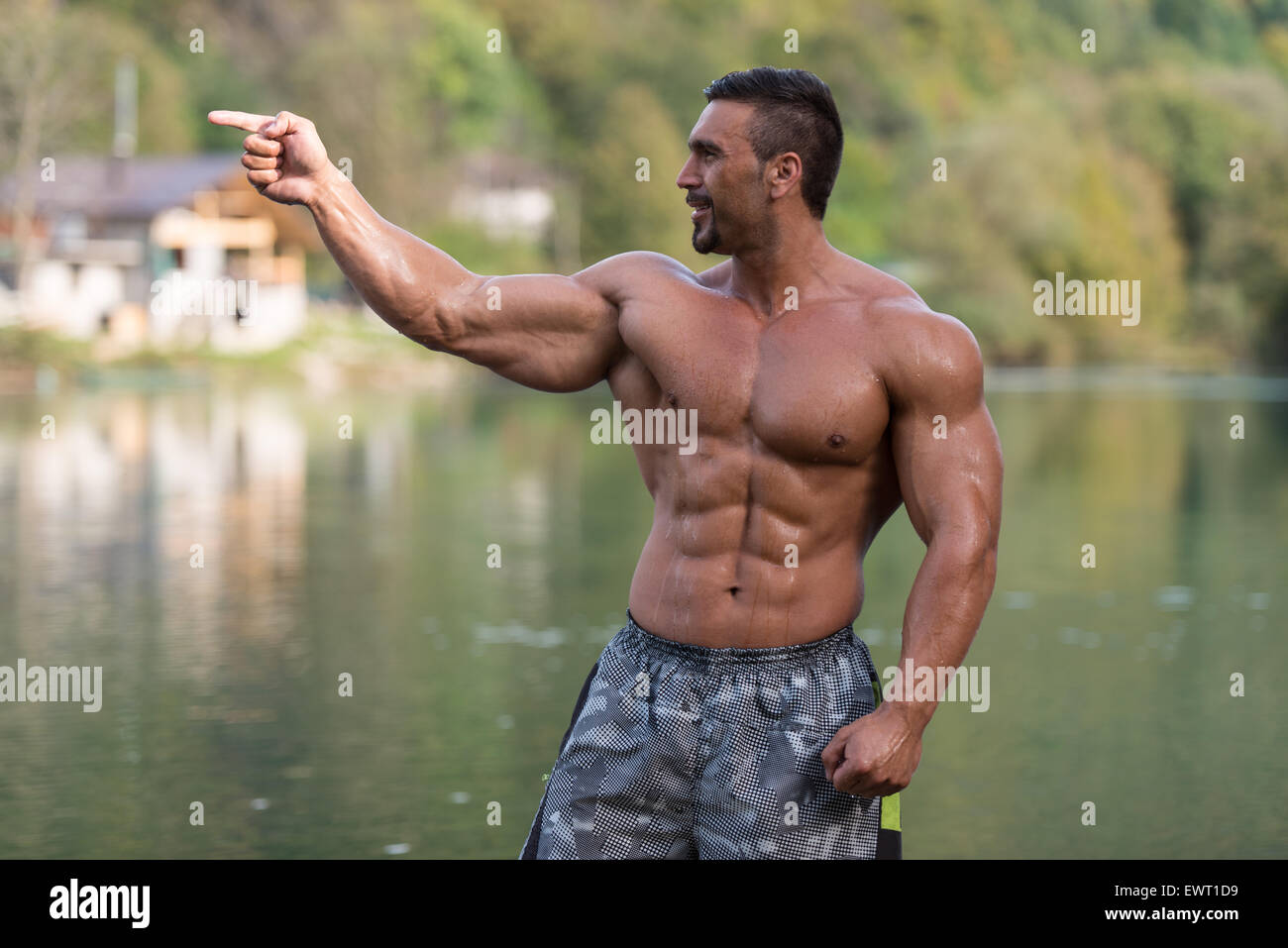 Man standing in river hi-res stock photography and images - Alamy