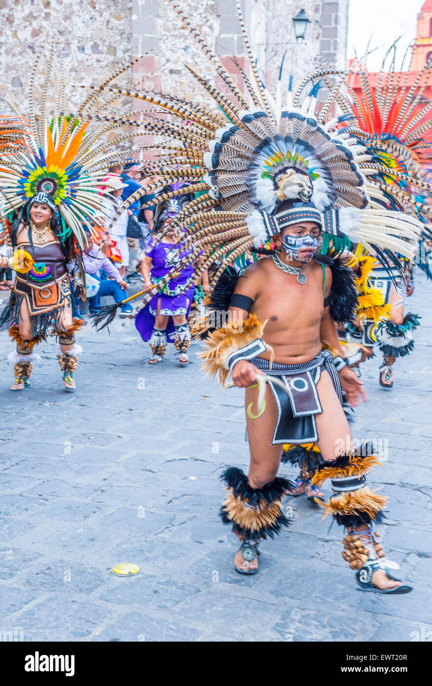 Native Americans with traditional costume participates at the festival ...