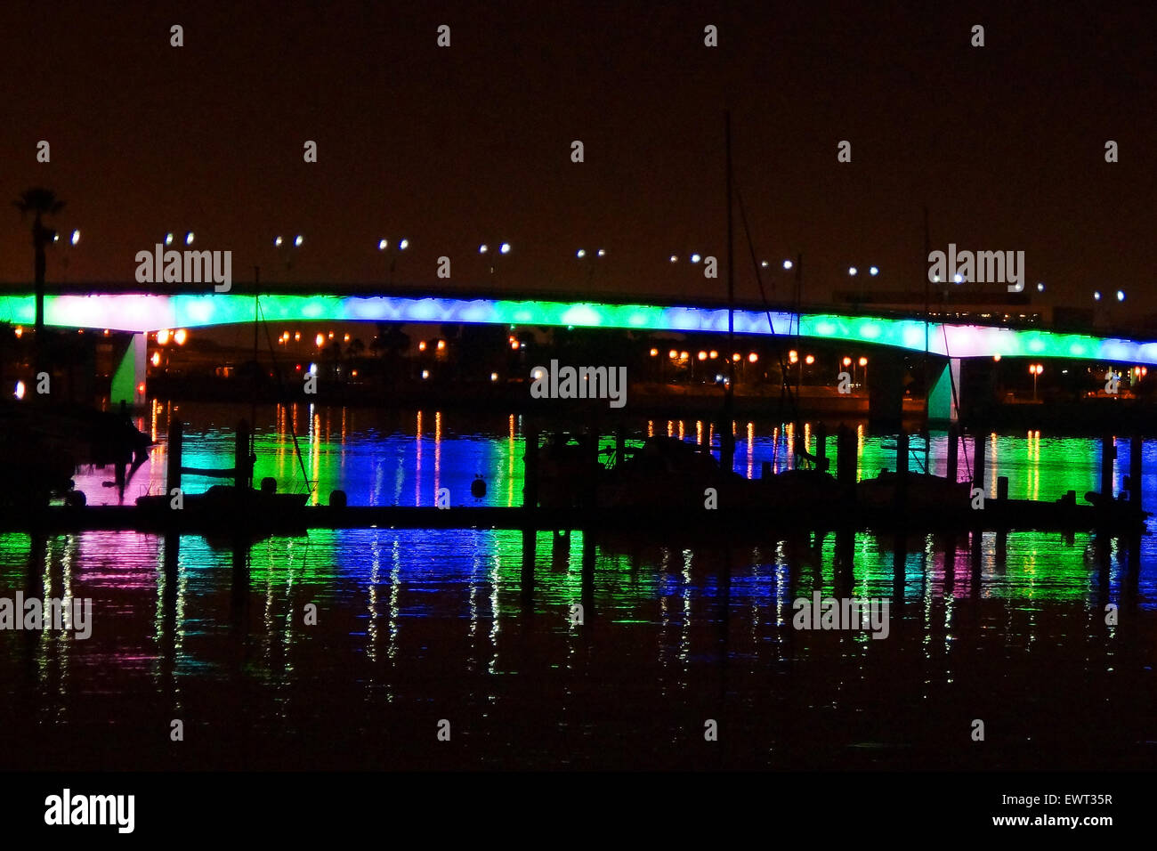 Long bridge on beach hi-res stock photography and images - Alamy