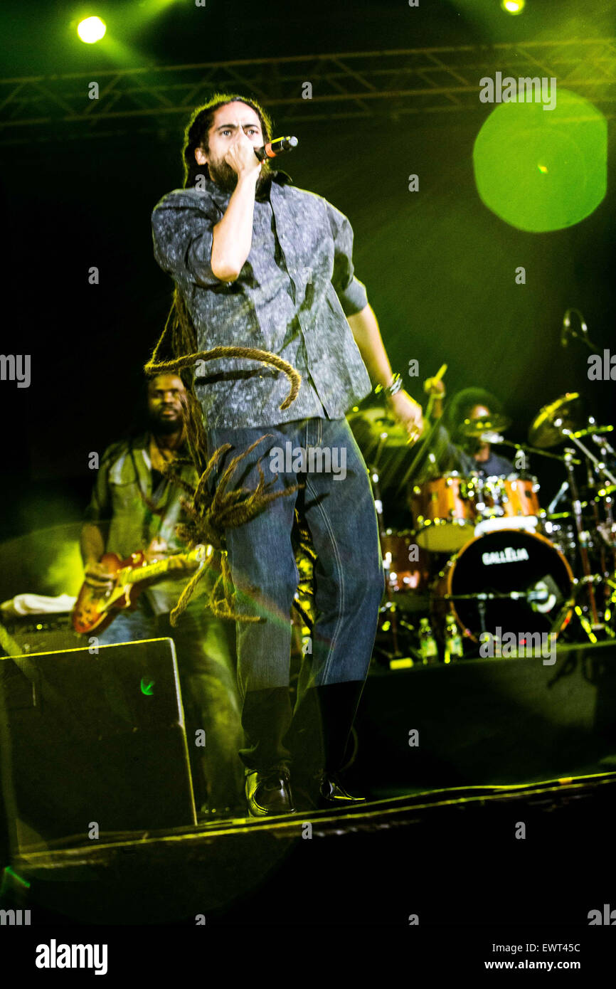 Milan, Italy. 30th June, 2015. The Jamaican reggae singer Damian Marley ...