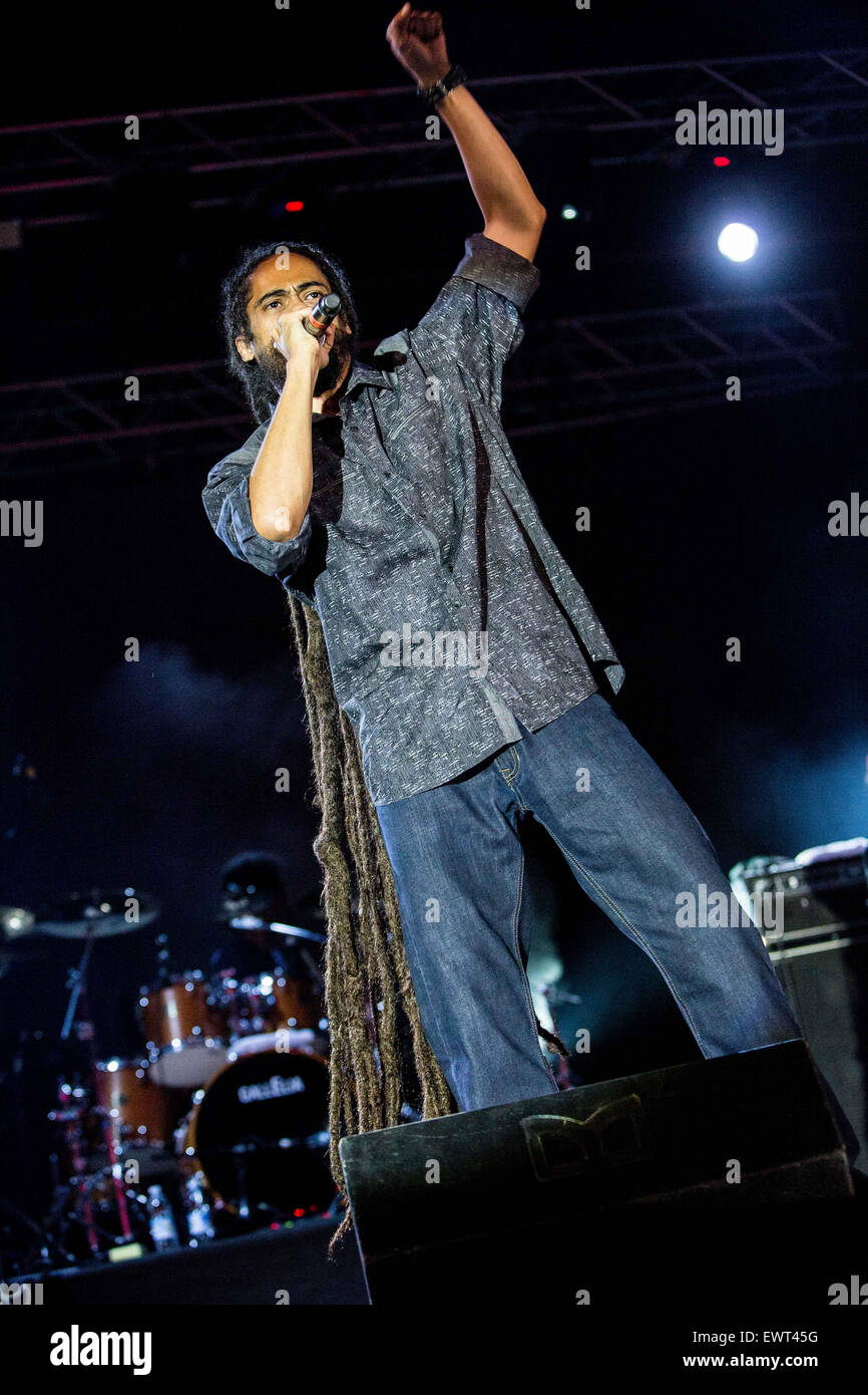 Milan, Italy. 30th June, 2015. The Jamaican reggae singer Damian Marley ...