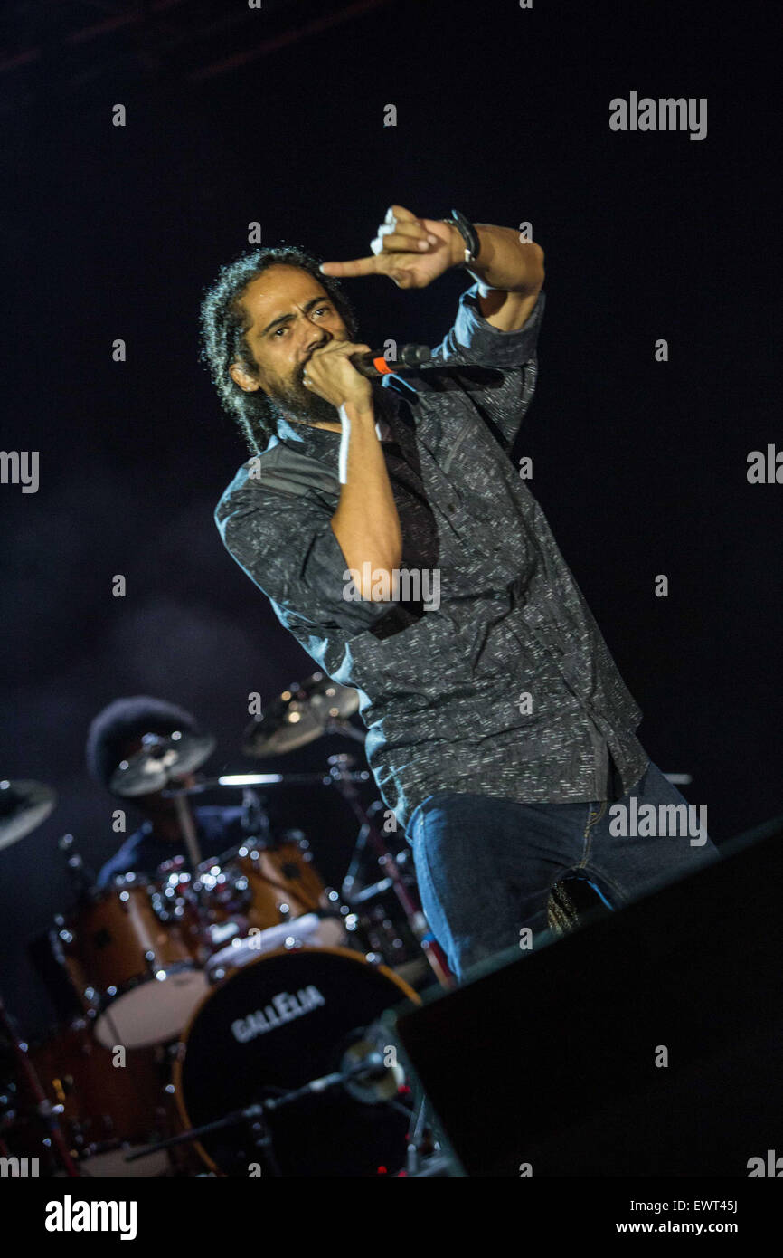 Milan, Italy. 30th June, 2015. The Jamaican reggae singer Damian Marley ...