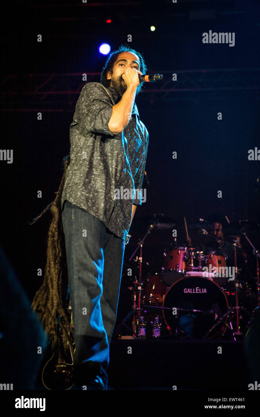 Milan, Italy. 30th June, 2015. The Jamaican reggae singer Damian Marley ...