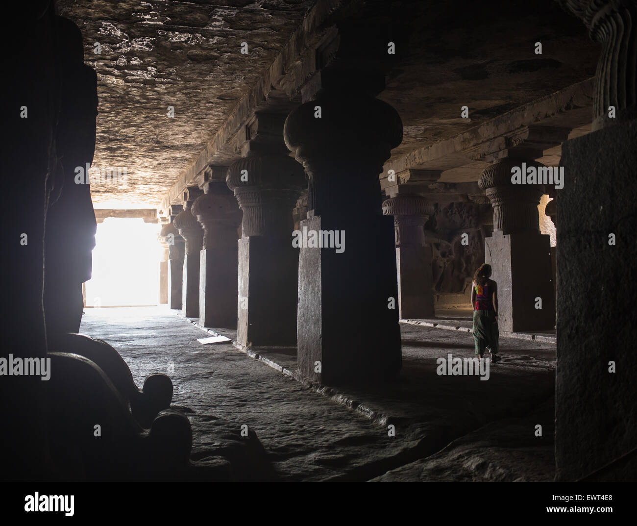 Forgotten underground temple Stock Photo - Alamy