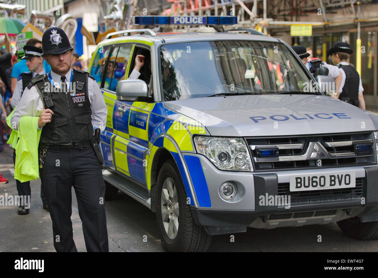 Police attend parade with 4x4 vehicle hi-res stock photography and ...