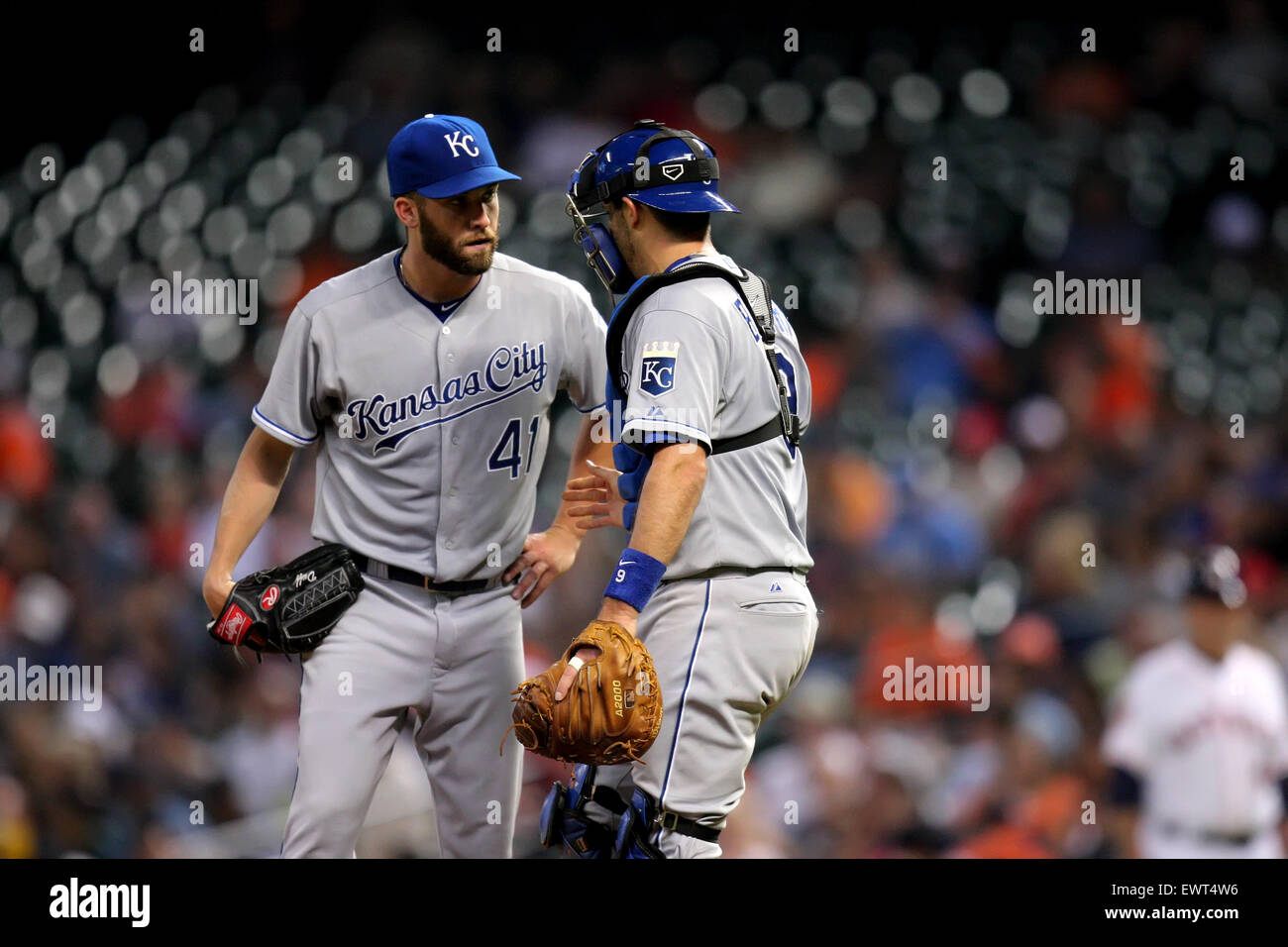Kansas city royals starting pitcher danny duffy 41 hi-res stock ...