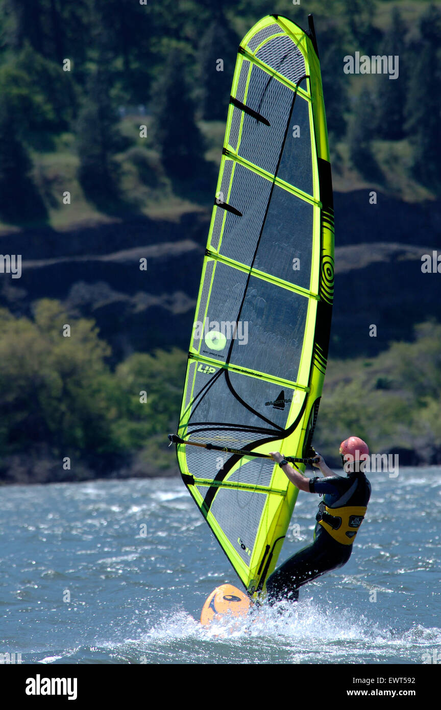 Windsurfer, Doug’s Beach State Park, Columbia River Gorge National ...