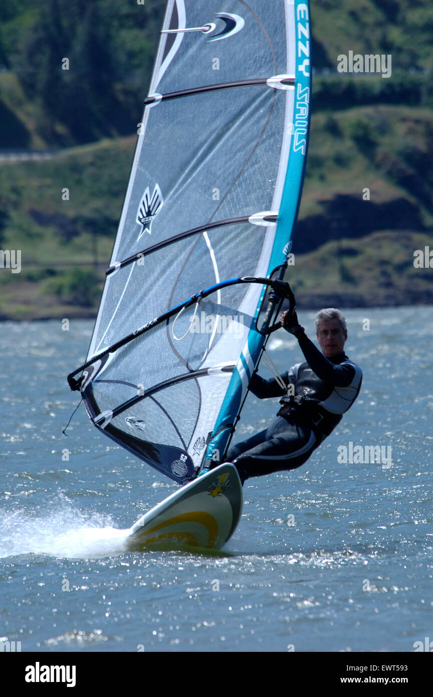 Windsurfer, Doug’s Beach State Park, Columbia River Gorge National ...