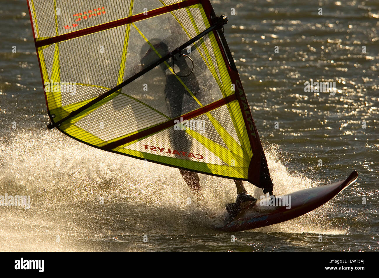 Windsurfer, Doug’s Beach State Park, Columbia River Gorge National ...