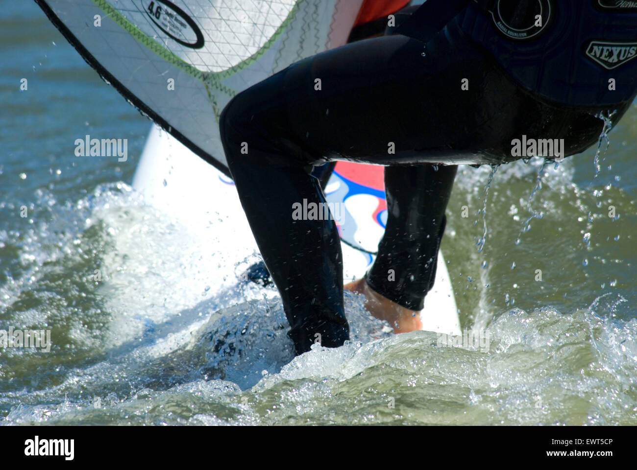 Windsurfer, Spring Creek National Fish Hatchery, Columbia River Gorge ...