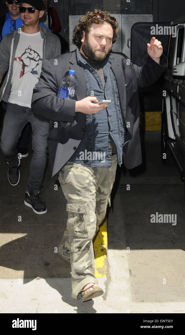 Celebrities leaving the Huffington Post in New York Featuring: Dan ...