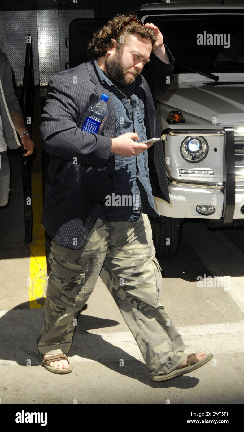 Celebrities leaving the Huffington Post in New York Featuring: Dan ...