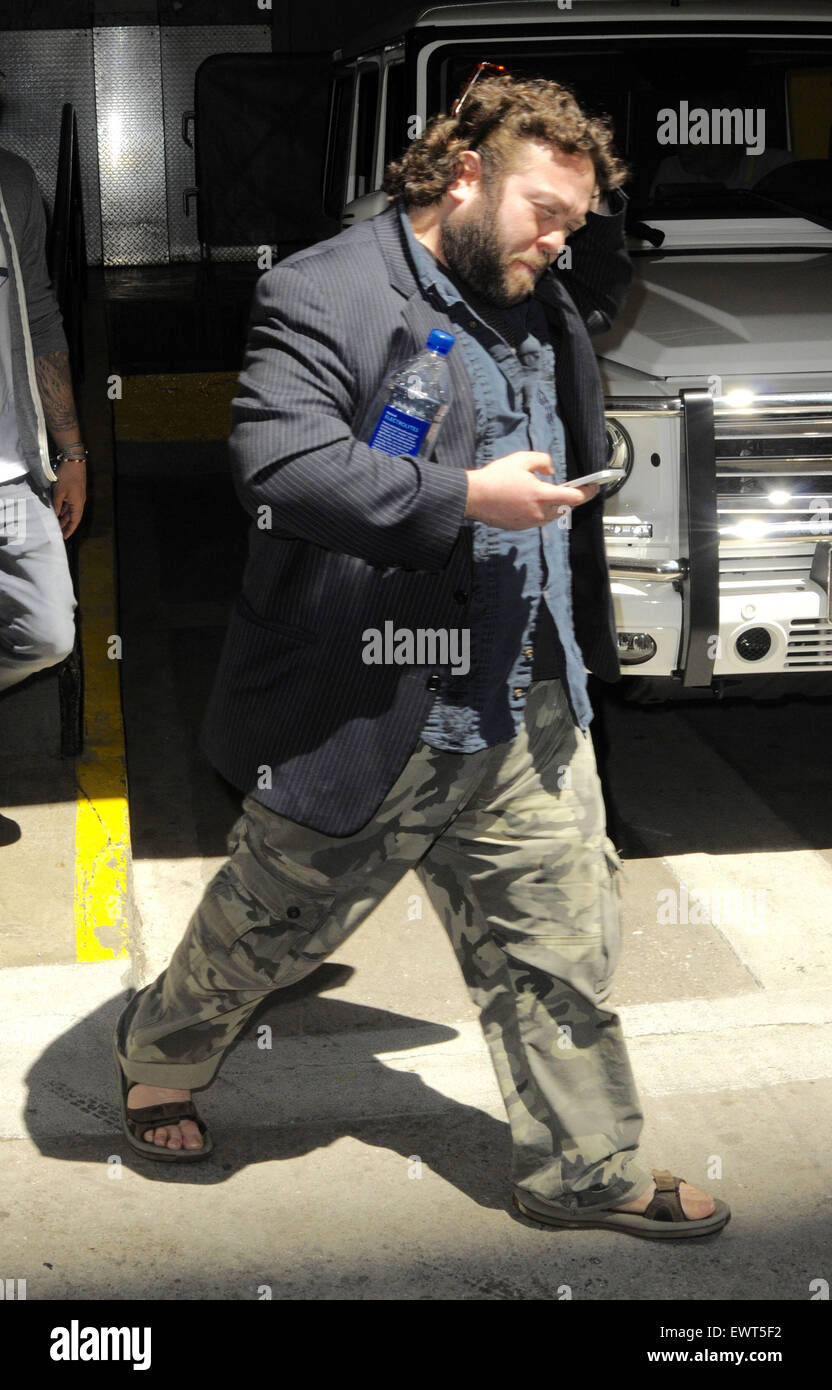 Celebrities leaving the Huffington Post in New York Featuring: Dan ...