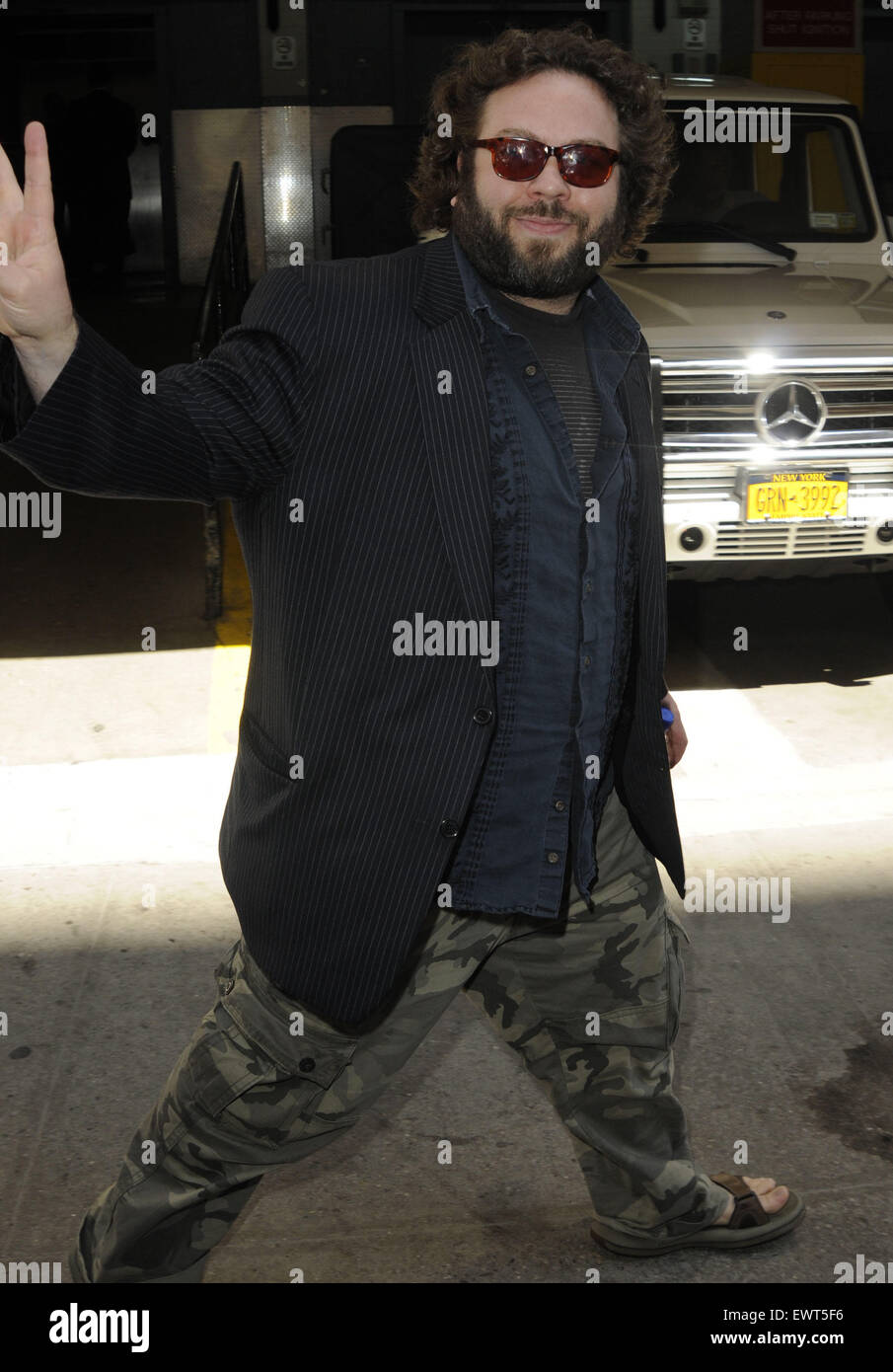 Celebrities leaving the Huffington Post in New York Featuring: Dan ...