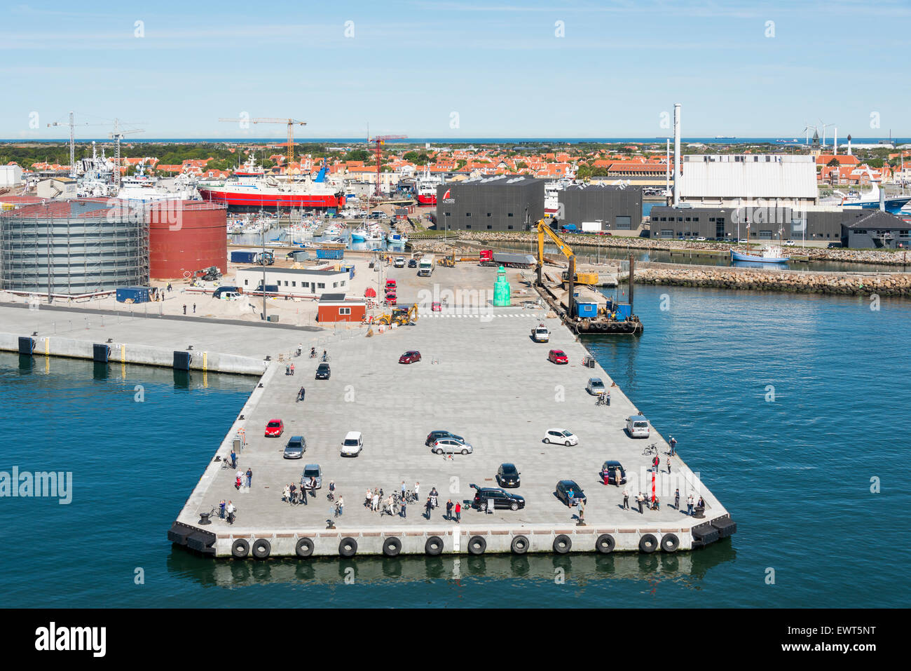 Town and harbour view, Skagen, North Jutland Region, Denmark Stock ...