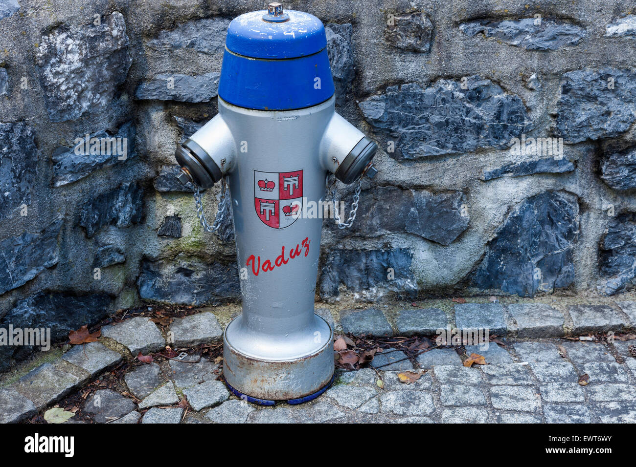 Fire hydrant in Vaduz, Liechtenstein, Europe Stock Photo - Alamy