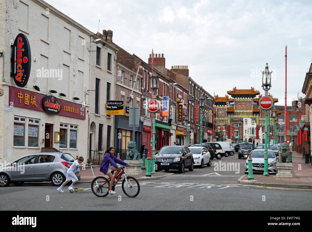 Nelson Street,Liverpool Chinatown Stock Photo - Alamy